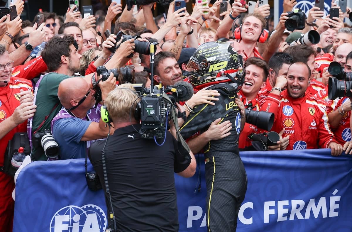 F1, la Ferrari ce l'ha fatta. Leclerc vince il GP di Monza 2024 - DSW SPORT